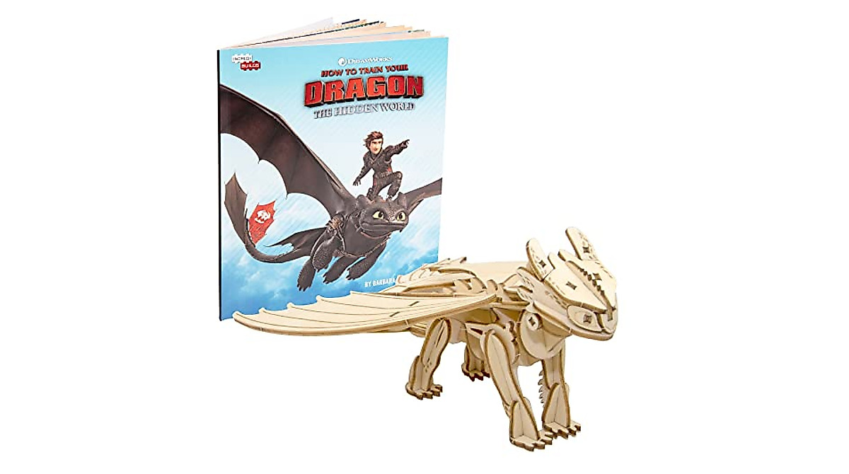 Build Your Own Toothless 3D Wooden Model Kit | DreamWorks Dragon Toy
