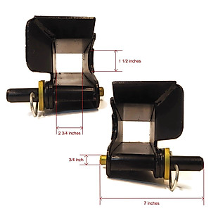 The ROP Shop | Snowplow Receiver Set for Western 67858, 76722 Driver Side Kit