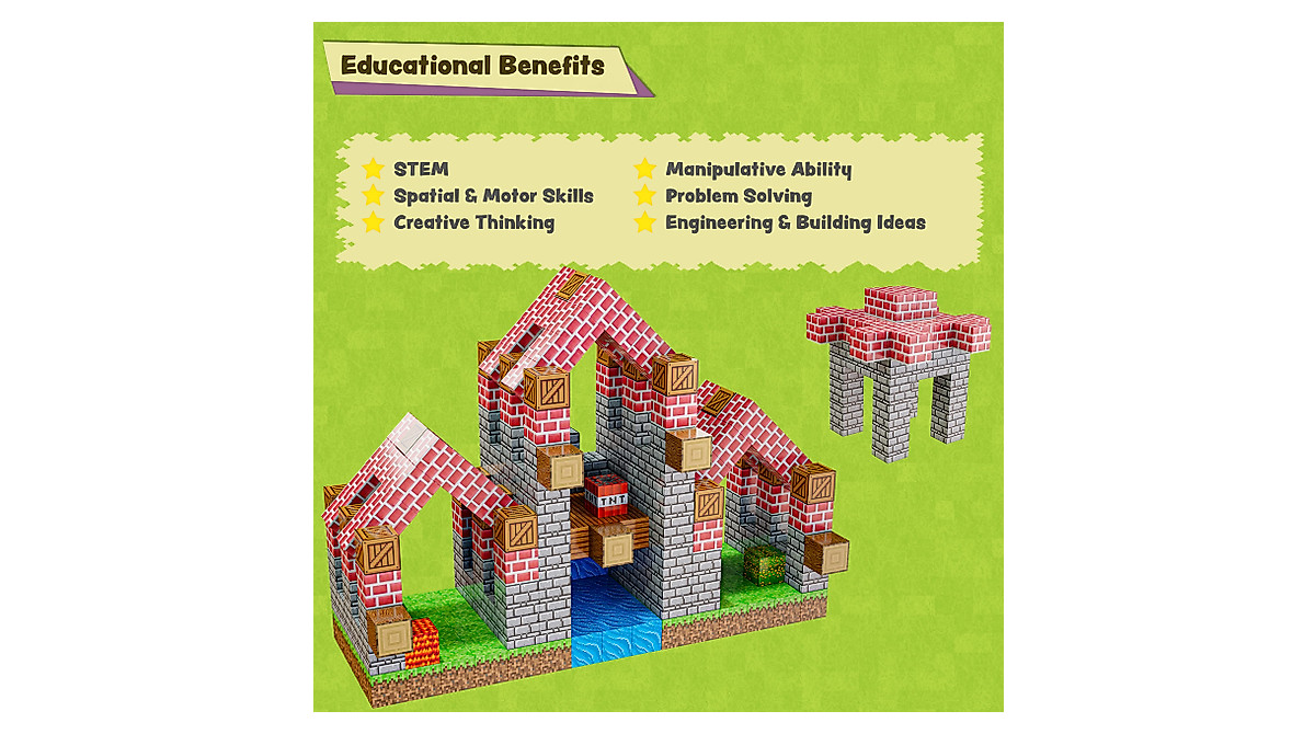 BrainSpark 100PCS Magnetic Building Blocks for Kids