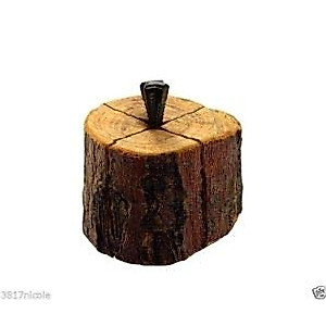 Edward Tools Diamond Wood Splitting Wedge - 4 LB Steel 4 Way Log Splitter - Torpedo/Grenade Wedge Design Splits Firewood into 4 Pieces - Less Effort Manual Maul Log Splitting