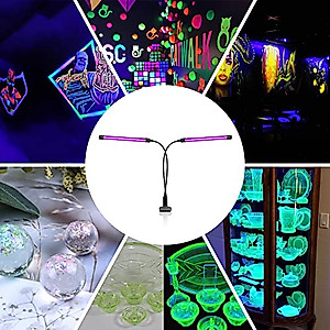 UV Black Light, 3 9 12H Timer, 10 Dimmable Levels UV Light, Four Head 108LEDs Blacklight, 395-405nm LED UV Lamp for Glow in The Dark, Stage Lighting, Body Paint, Cure 3D Printer Resin