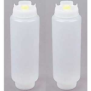 Fifo Sauce Squeeze Bottle Colour: White. Capacity: 591ml (20oz) — Pack of 2