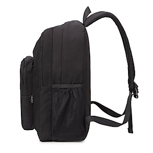 abshoo Classical Basic Womens Travel Backpack For College Men Water Resistant Bookbag (Black)