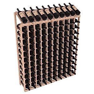 Wine Racks America® InstaCellar Display Top Wine Rack Kit - Durable and Expandable Wine Storage System, Knotty Alder Unstained - Holds 120 Bottles