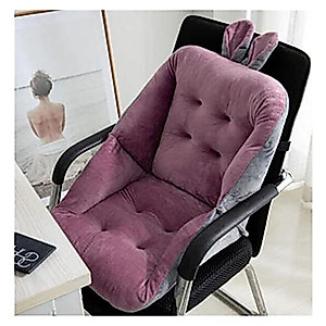 Back Rest Support Pillow,Chair Cushion,Seat Cushion,Reading Pillow,Semi-Enclosed One Seat Cushion Semi-Enclosed Office Dinning Chair Desk (Color : Blue, Specification : 52x52cm)