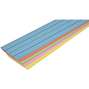 School Smart Ruled Rainbow Sentence Strips, Rainbow ,3 x 24 Inches (Pack of 100)