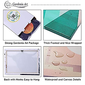 Gardenia Art - Wine Canvas Paintings Wall Art Pictures Abstract Wine Glass in Red Black White for Kitchen Bedroom Living Room Decoration, 12x12 inch per Piece, 2 Pieces per Set