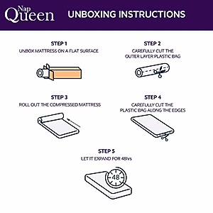 NapQueen 10 Inch Victoria Hybrid Full Size, Cooling Gel Infused Memory Foam and Pocket Spring Mattress, Bed in a Box, White