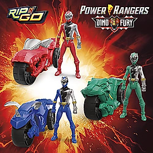 Power Rangers Dino Fury Rip N Go Battle Rider 3-Pack