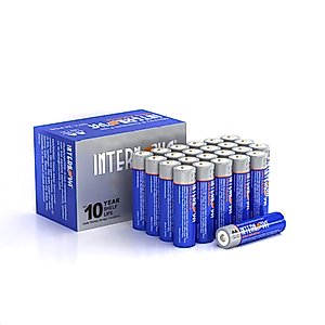 INTERNOVA® AA Batteries 24 Pack+, LR6 1.5V Cell High Performance Alkaline Batteries, Easy to Open Double A 24 Count Pack