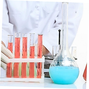 Gatuida 20pcs Crimp Test Tube Clear Tubes Scientific Experiments Test Tubes Small Vials Scientific Experiments Container Clear Test Vials Test Tubes for Experiments Storage Tubes Glass