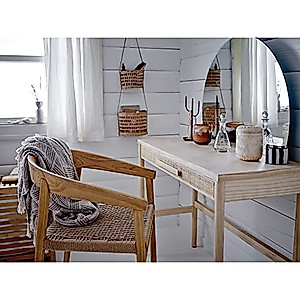 Bloomingville Woven Recycled Cotton Blend Throw with Fringe