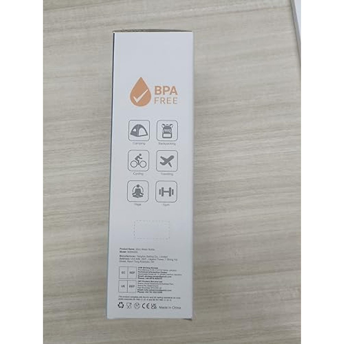 Sahara Sailor Water Bottles, 25oz Motivational Sports Water Bottle with Time Marker - Times to Drink - Tritan, BPA Free, Wide Mouth Leakproof, Fast Flow Technology with Clean Brush (1 Bottle)