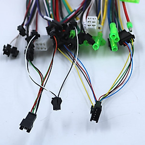 Electric Bicycle Accessories Dual drive 36V/48V/60V 350W BLDC Electric scooter controller E-bike 2 pcs brushless speed driver and 1Pcs LCD Display one set (Size : 36V Set)