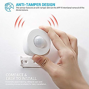 Linkind PIR Motion Sensor, Wireless Motion Detector, Zigbee White, for DIY Use with Linkind Home Security System, Automation with Linkind Smart Zigbee LED Lights, LINKIND Hub Required (NOT Included)