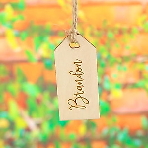 PGORSDOR Customized Banquet Guest Name Wooden Label,Customized Banquet Guest Name Wooden Label,Table Card Decoration (50Pcs)