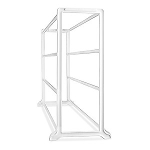 Whitmor 4 Tier 20 Pair Floor Shoe Rack - White
