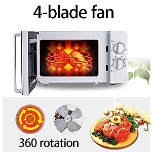 Solo Manual Microwave with No Rust Interior for Easy Cleaning, Soft Touch Housing and Matt Finish, Auto Defrost, Cotton White, 20 Litre with 6 Power Levels, 800 W