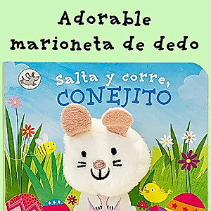 Salta y corre, Conejito / Hippity, Hoppity, Little Bunny Finger Puppet Book (Spanish Edition)