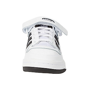 adidas Men's Forum Low Sneaker, White/White/Black, 11