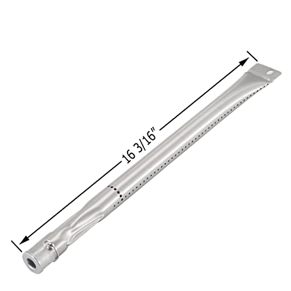 SUONA BR-39 Gas Grill Burner Tube Replacement Parts for Brinkmann 810-3885-S, 810-1750-S, 810-1751-S, 810-3885-F, 810-3551-0, Charmglow 810-7450-S, 810-8550-S, Grillada, 16 3/16 Inch, 5 Pack