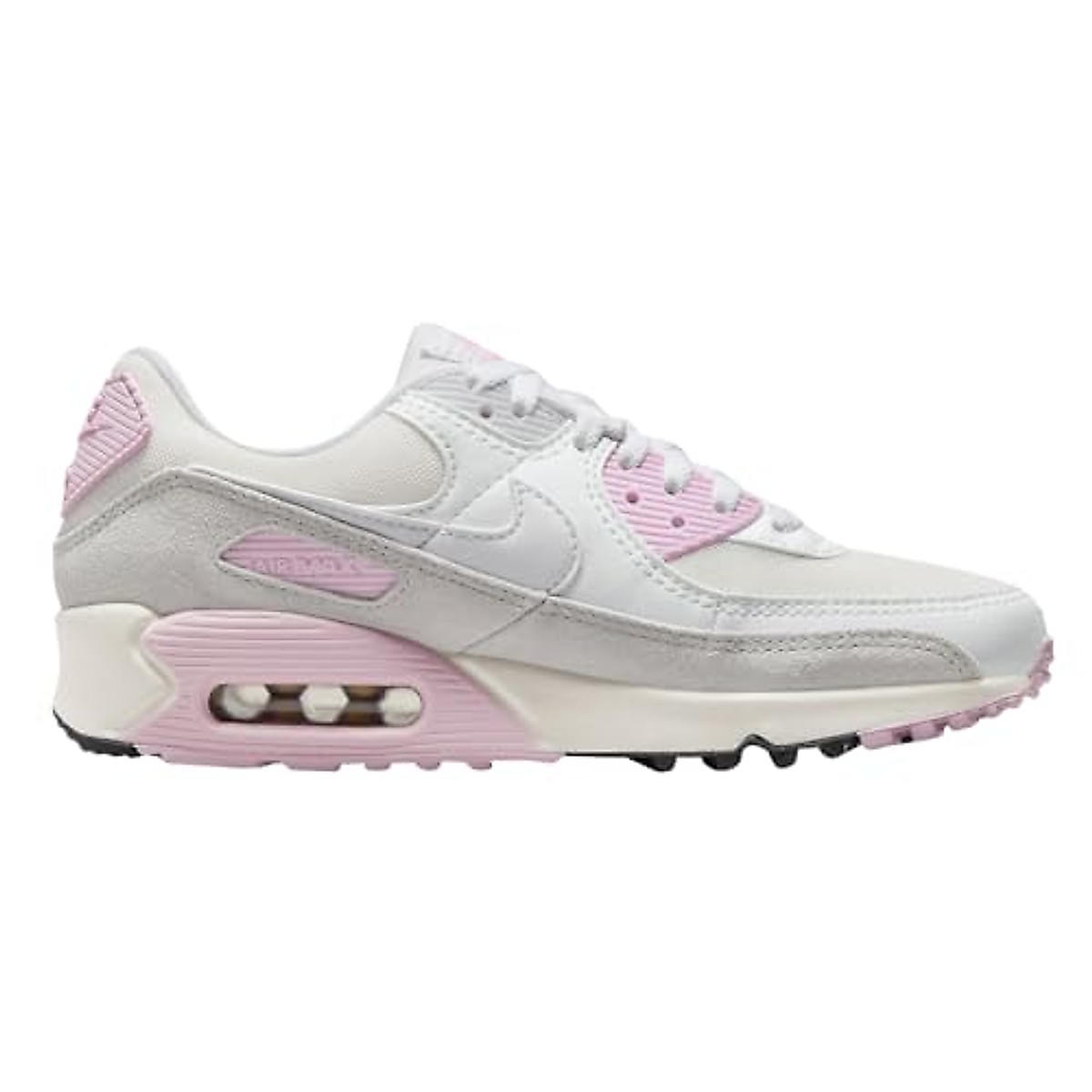 Nike Women's Air Max 90 White/Sail-Med Soft Pink (FN7489 100) - 9