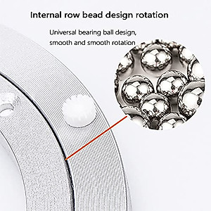 kemengsuer Lazy Susan 8 inch Aluminum Turntable Ball Bearing, Heavy Duty Silent Turner Bearing Turntable Bearing Swivel Turntable Bearing 8 inch