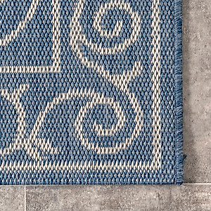 nuLOOM Kathleen Traditional Indoor/Outdoor Area Rug, 8x11, Blue