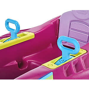 Little Tikes Jett Car Racer Pink, Ride On Car with Adjustable Seat Back, Dual Handle Rear Wheel Steering, Racing Control, Kid Powered Fun, Great Gift for Kids, Toys for Girls Boys Ages 3-10 Years