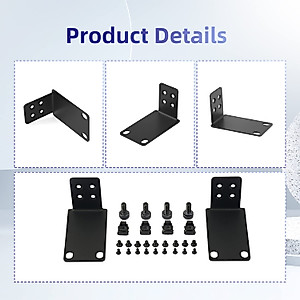 PhyinLan Rack Mount Kit 19 Inch Rack Ears for Dell PowerConnect Series and Some Buffalo GU/MP Series Switches