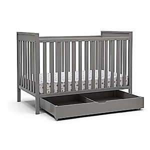 Delta Children Under Crib Roll-Out Storage - Greenguard Gold Certified, Grey