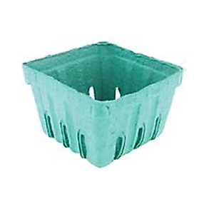 Pactiv 1 Quart Garden Party Berigard Berry Basket Molded Fiber Green | 25 Pack