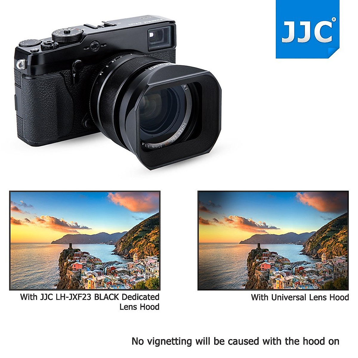 Square Metal Lens Hood w/Hood Cap Replace Fuji LH-XF23 for Fujifilm Fujinon XF 23mm F1.4 R & XF 56mm F1.2 R (APD) Lens on Camera X-S10 X-E4 X-T4 X-T3 X-T2 X-T1 X-Pro3 X-Pro2 X-Pro1 X-T30 X-T20 X-E3