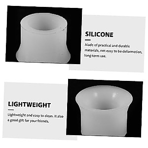 VINTORKY 2pcs Ice Cream Silica Gel White Ice Cream Maker Parts Ice Cream Sealing Ring Ice Cream Making Machine Parts Apron Accessories Component Food Equipment Ice Cream Maker Supplies