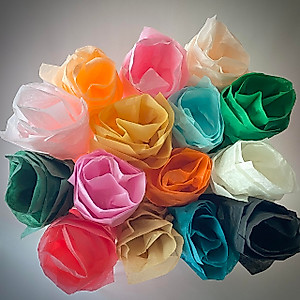 Colors of Rainbow Gift Wrapping Tissue Paper (96 Sheets, 20 Inch x 14.5 Inch) for Gift Bags Gift Boxes and Gift Baskets Packaging Baby Shower Bridal Shower Craft Project (Ivory)