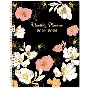 2024-2025 Monthly Planner/Calendar - 2 Year Monthly Planner 2024-2025, January 2024 - December 2025, 9" x 11" Planner with Monthly Tabs, Twin-Wire Binding, Two-Side Pocket, Perfect Organizer