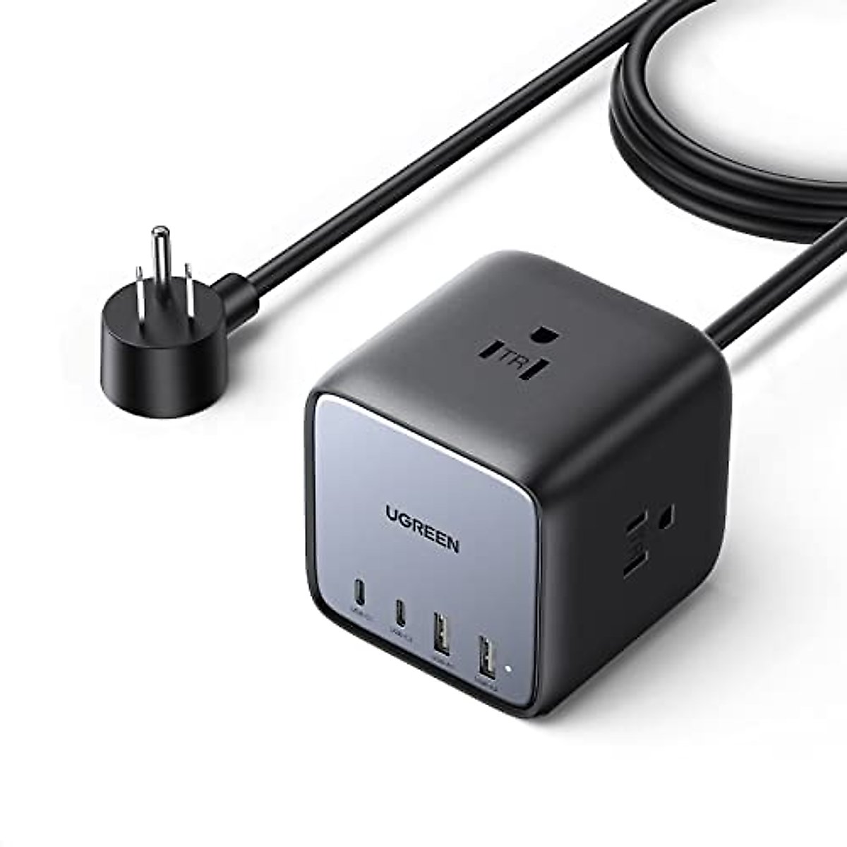 UGREEN 65W Charging Station, DigiNest Cube GaN 7-in-1 USB C Power Strip for Home and Office with 6ft Extension Cord, 3 Outlets, 2 USB C, 2 USB A, Compatible with iPhone 14, Galaxy S23, iPad, MacBook