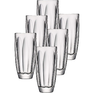 La Rochere Set of 6, Boudoir 12 oz Drinking, Double Old Fashion, Iced Tea Glass, One Size, Clear