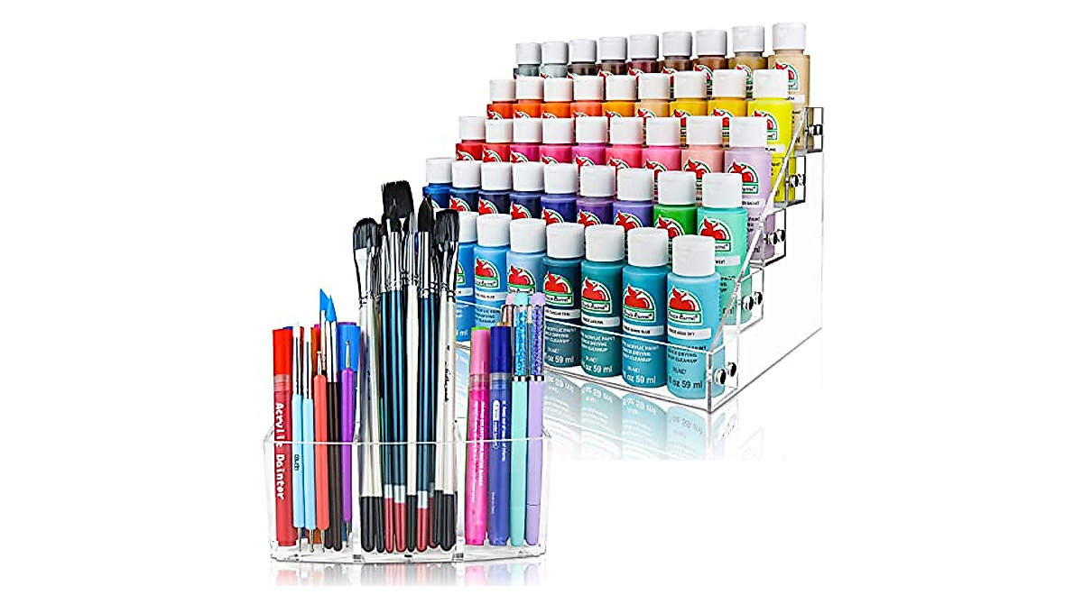 Get Organized: Durable JKB Acrylic Paint Organizer & Storage