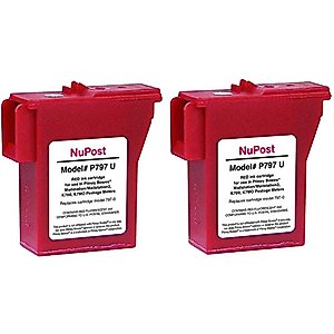 K-700, 797-0, 797-Q, 797-M, PB- NuPost Brand NPTK700 Compatible Red Ink Cartridge Replacement for PB Postage Meter Mailstation/Mailstation2 K700, K7MO (2 Pack)