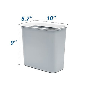 Skyflame Magnetic Hanging Trash Can, 2.1 Gallon Plastic Garbage Container, Multi-Function Grill Hanging BBQ Utensils Organizer Holder, Use for Kitchen/Bedroom/Bathroom/Camping/RV/Grills