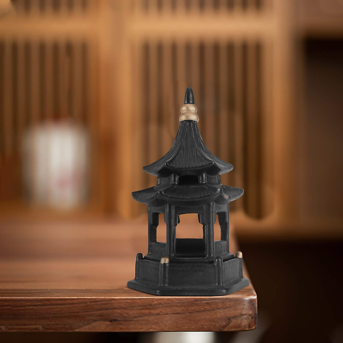 VALICLUD Zen Garden Decor Pagoda Lantern Meditation Tabletop Ornaments Pavilion Aquarium Decoration