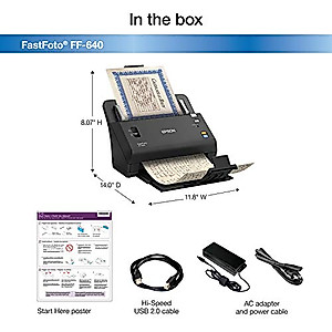 Epson FastFoto FF-640 High-Speed Photo Scanning System with Auto Photo Feeder