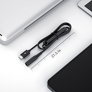 USB C Cable PD 4.5 x 3.0mm Male to DC Female 12V 19V 20V Adapter, USB-C to 4.5x3.0mm 100w 19.5V Adapter Made fit for Dell Inspiron Vostro Laptop Series