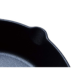 Keleday 10 Inch Cast iron Skillet, Pre-Seasoned Cast Iron Pan with Two Silicone Handles, Deep Cast Iron Frying Pan for Stovetop, Induction, Oven, Campfire