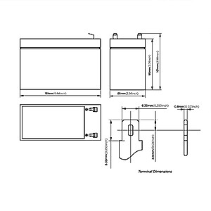 BatteryGuy NPW36-12 replacement 12V 7.5Ah SLA battery - BatteryGuy brand equivalent (Rechargeable, High Rate) - Qty of 1