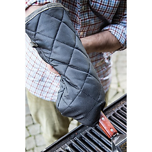 Outset 76177 Grill Mitt, Cotton, Black