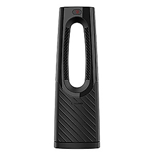 Lasko Oscillating Bladeless Ceramic Tower Space Heater for Home with Enhanced Safety, Adjustable Thermostat, Timer and Remote Control, 38.05 x 9.19 x 7.0, Black, 1500W, CW210