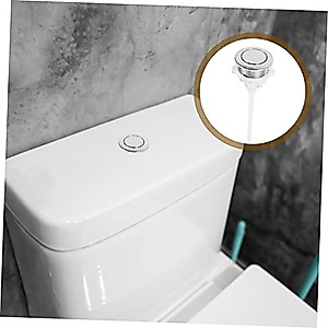 Cabilock Water Tank Single Button Air Switch Toilet Tank Toilet Accessories Single Flush Toilet Button Toilet Button with Thread Diameter Dual Water Valve Single Flushing Toilet Button Air