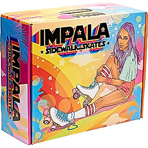 Impala Rollerskates Girl's Impala Quad Skate (Big Kid/Adult) White 8 (US Men's 6, Women's 8) M